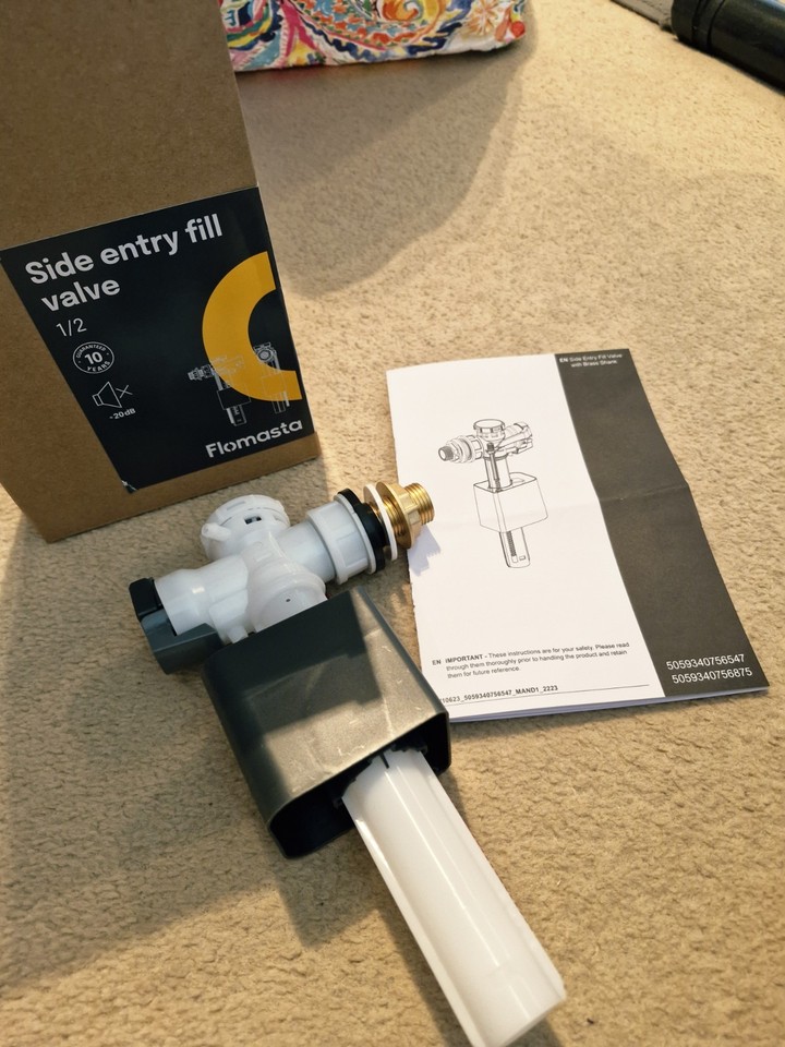 Flowmasta Side Entry Cistern Fill Valve Opened NEW ~ FREE SHIPPING ...