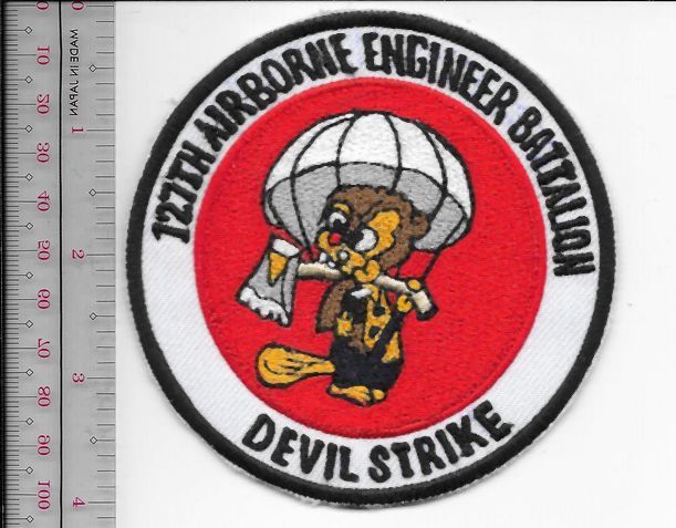 US Army 127th Engineers Battalion Airborne 82nd Airborne Division Devil ...