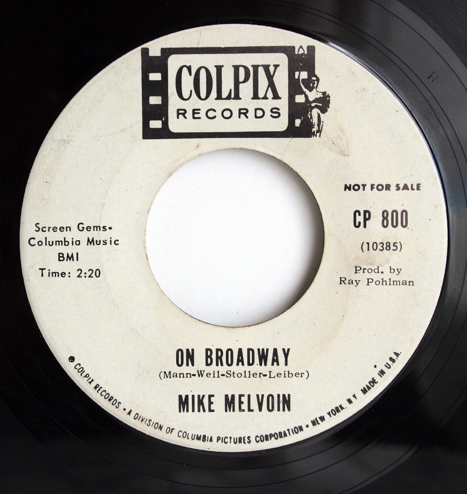 MIKE MELVOIN Pop PROMO 45rpm Promise Her Anything b/w On Broadway HEAR ...