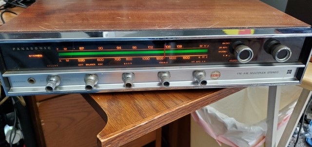 Vintage Panasonic Fm-am Multiplex Stereo Receiver Re-7670 W/ Speakers ...