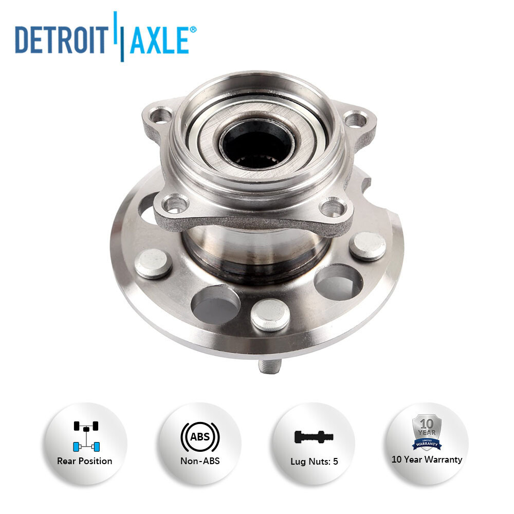 Rear Hub and Wheel Bearing Assembly for 2001 2002 2003 2004 2005 Toyota ...