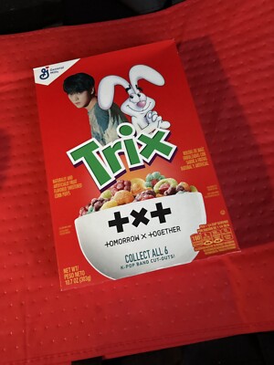 🔵 New Limited Edition Trix Rabbit K-Pop Soobin Tomorrow Together Cereal ...