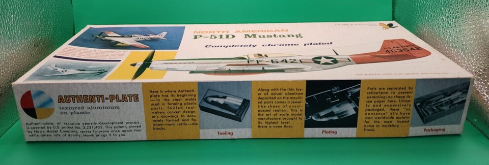 Hawk 1:48 CHROME P-51 D Mustang USAF RCAF Philippines Fighter Model Kit ...