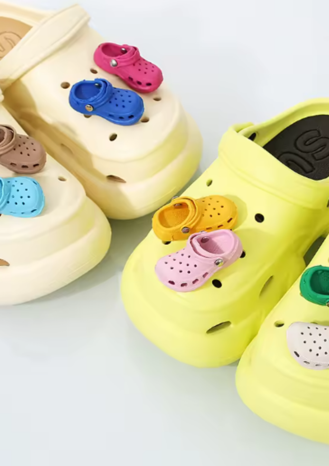 3D Detachable PVC Shoe Charms for Crocs, Mini Shoe Shape, Clogs Shoe ...