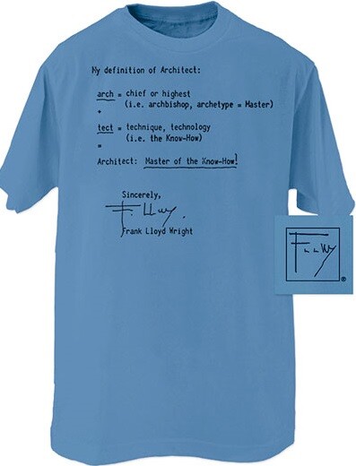 Frank Wright Definition Architect NEW adult t-shirt XX,XL,L,M, S ...
