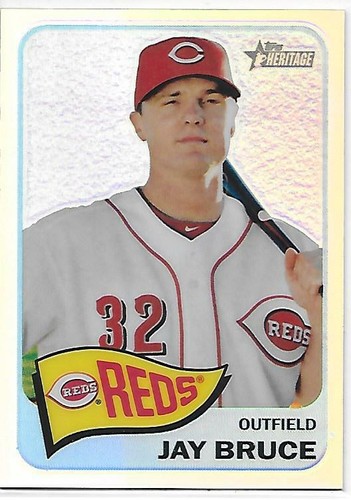 2014 Heritage Baseball Chrome Refractors Jay Bruce 455/565 Reds | eBay