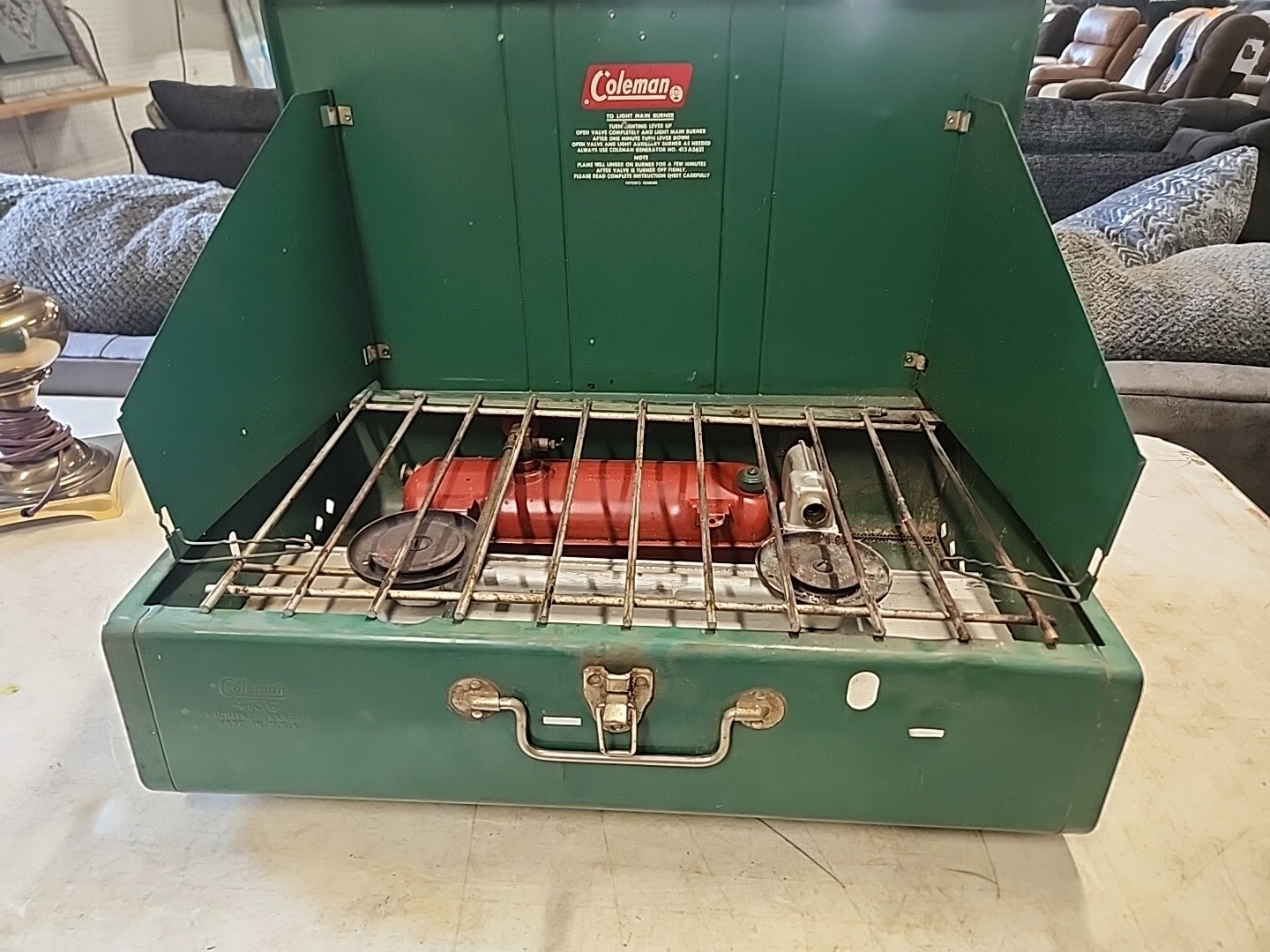 Vintage Coleman 413G Dual 2 Burner Camp Stove | eBay