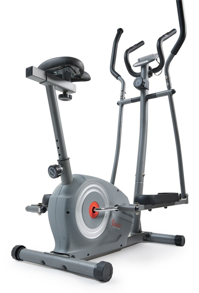 Dual Mode Elliptical and Bike Exercise Machine Adjustable Resistance ...