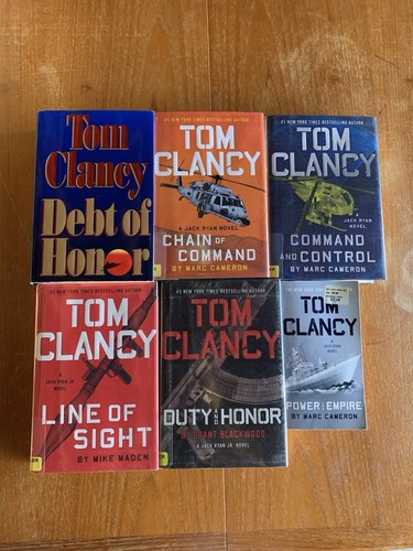TOM CLANCY Books-Lot of 6 HB/DJ~Jack Ryan, Jack Ryan Jr. | eBay