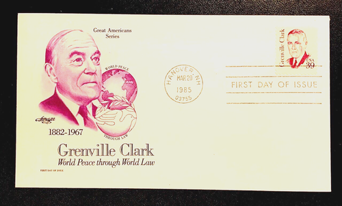 US Postage SC #1867 GRENVILLE CLARK Artmaster FDC 1985 $2.95 Free ...