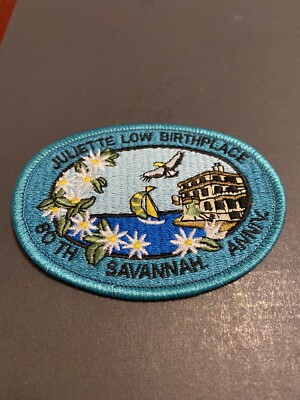 VTG Juliette Low 80th Anniversary Savannah Iron On Patch | eBay