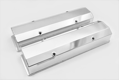 SB Chevy Valve Covers Fabricated Aluminum Tall SBC 327 350 383 400 ...