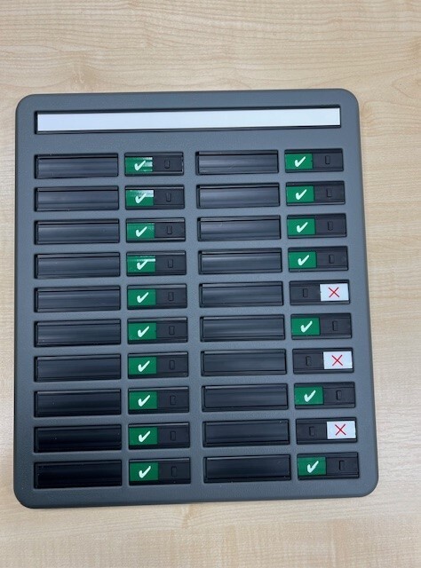 In Out Board + Fire Drill Board + Muster Board - 20 Names | eBay UK