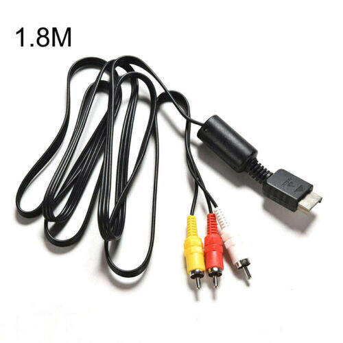 Multi Out AV Cord Video/Audio Cable 3 RCA Flat For Playstation PS PS2 ...