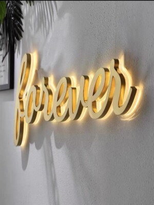 Custom aluminium stainless letters , block letters signs | eBay