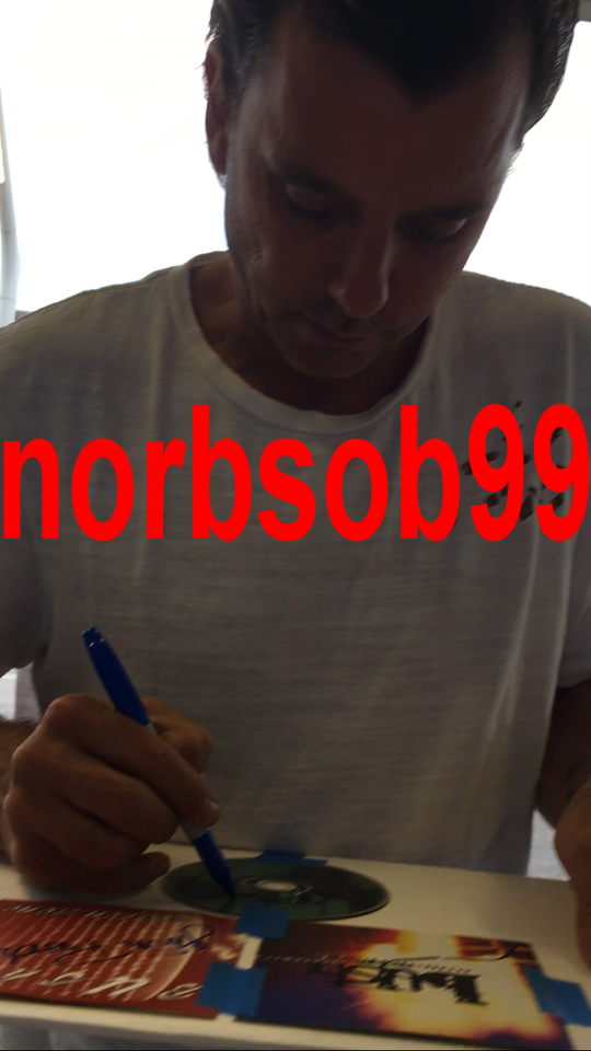 GAVIN ROSSDALE BUSH SIGNED RAZORBLADE SUITCASE FRAMED & MATTED CD w ...