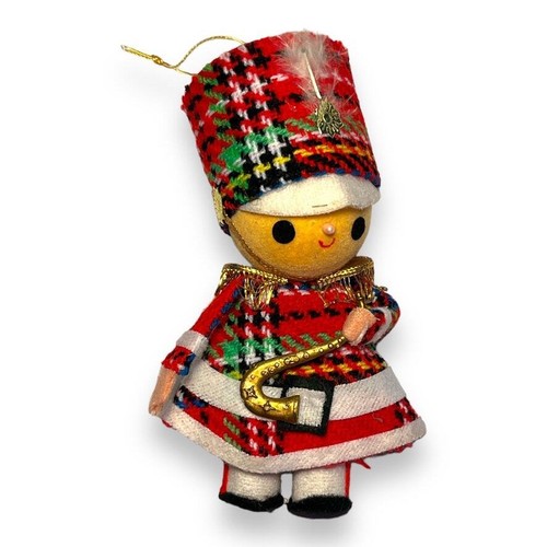 Christmas Ornament Red Plaid Ribbon Band Member Saxophone Musician Made ...