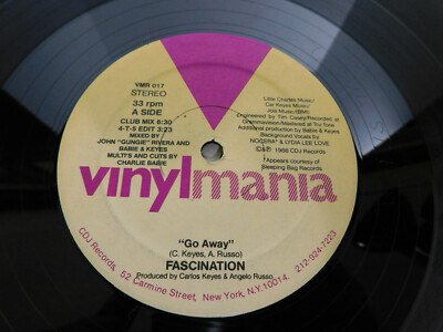 Fascination – Go Away 12" Single 1988 Electronic Freestyle VMR 017 | eBay