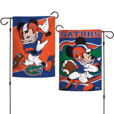 FLORIDA GATORS MICKEY MOUSE DISNEY 12"X18" GARDEN FLAG NEW WINCRAFT 🐊 ...