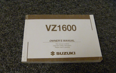 2004 Suzuki VZ1600 Intruder Motorcycle Owner Operator Manual 99011 ...