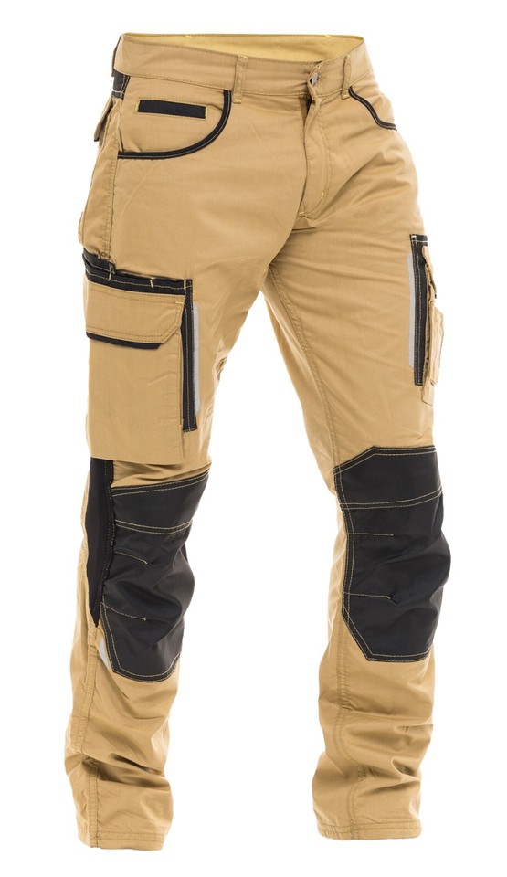 Men’s Heavy Duty Work Trousers Construction Utility & Reinforcement ...