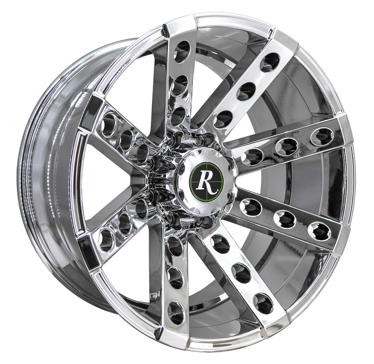 Remington Off-Road Wheels BUCKSHOT 22x11 Rims 8x180 -44mm Chrome Finish ...