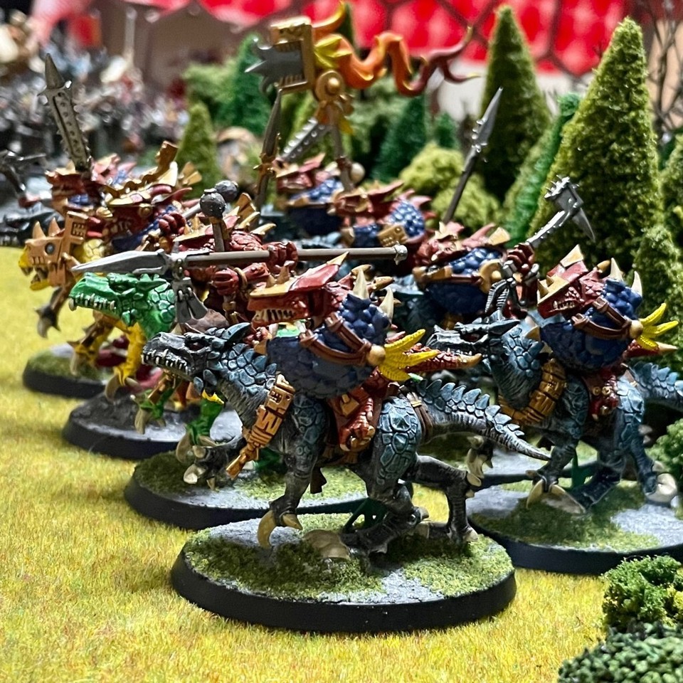 Seraphon Saurus Knights 8 Painted Miniatures Lizardmen | eBay