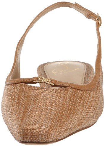 Sam Edelman Cleo Buff Tan Fashion SlingBack Pointed Toe Buckle Dress ...