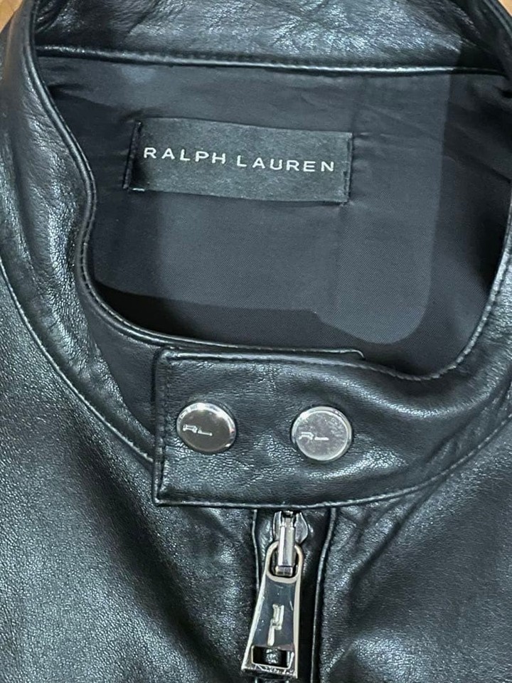 High end Ralph Lauren BLACK LABEL Lamb Leather Jacket | eBay