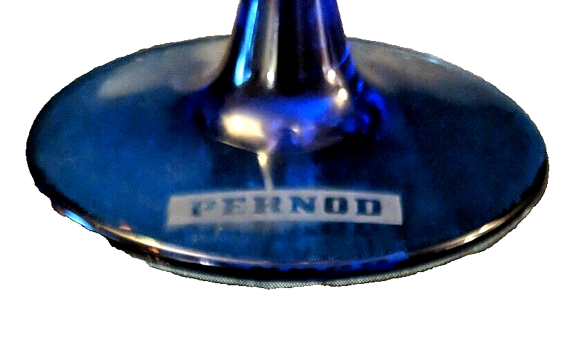 Collectible Vintage PERNOD Cobalt Blue Stemmed Martini Glass Single | eBay