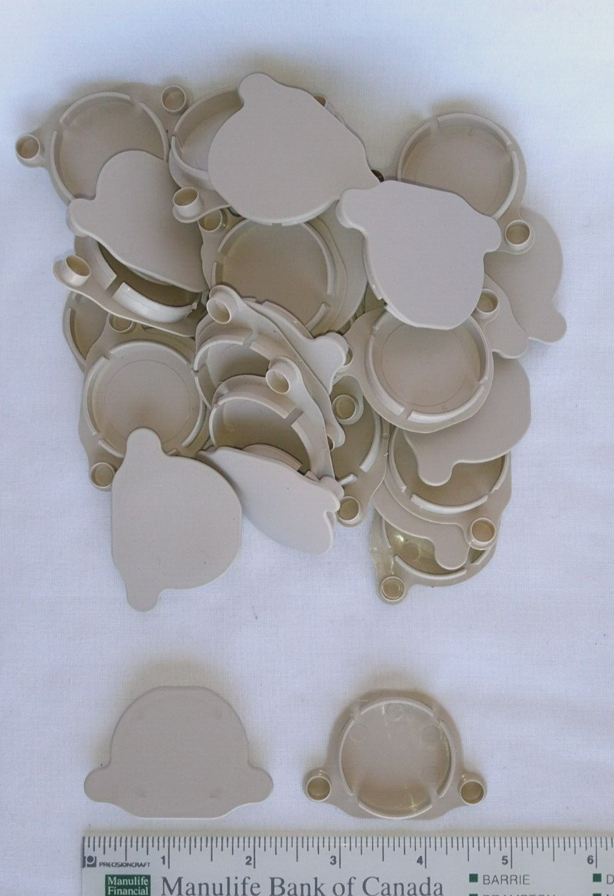 30 Pack Beige Concealed Hinge Screw Dowel Hole Cover Plug 1-3/8" (35MM ...