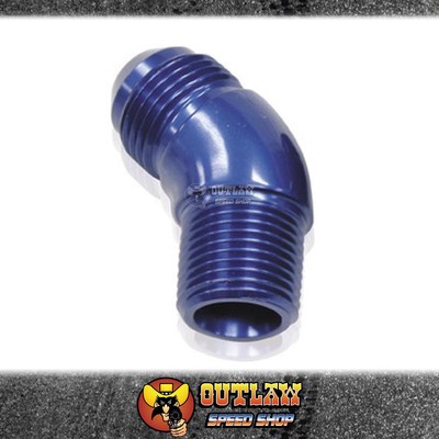 AEROFLOW 45° 1/8" TO -6AN FULL FLOW ADAPTOR - BLUE - AF523-06-02 | eBay