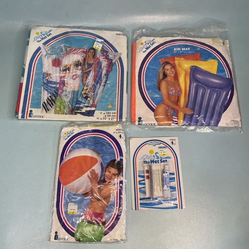 Vintage 90s Intex The Wet Set Fashion Mat Pool Float LOT - NEW SEALED 78257597208| eBay