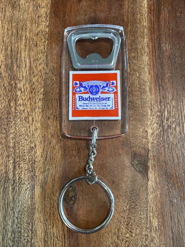Budweiser 6" Bottle Opener Keychain Key Chain Ring | eBay