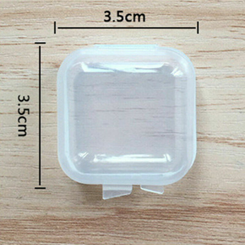 10/30PCS Mini Clear Plastic Small Box Case Storage Container For ...