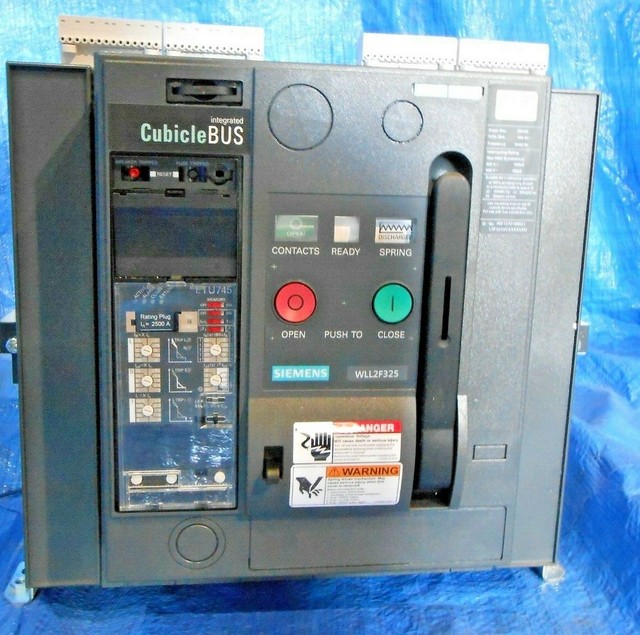Siemens WL WLL WLL2F325 3 Pole 2500 Amp Breaker LSIG 600v Etu745 for ...