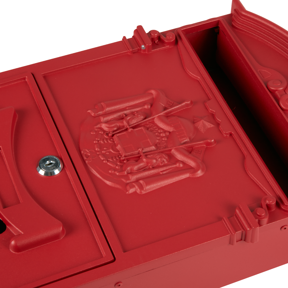 LARGE VINTAGE OUTDOOR LOCKABLE LETTER POST BOX MAILBOX WALL MOUNTED ...