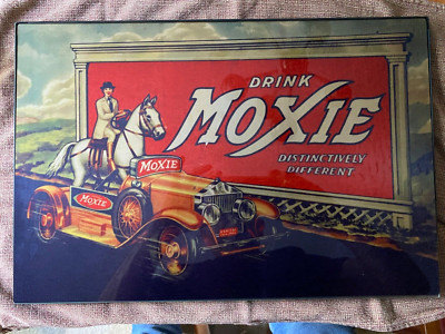Moxie Soda Horse Car 18" x 12" Metal Sign | eBay