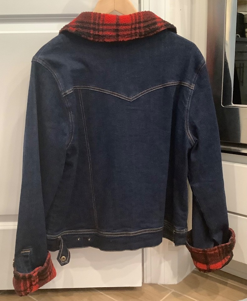 WOMENS FAHERTY'S ANDIE DENIM JEAN JACKET SIZE XL | eBay