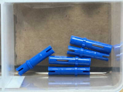 LEGO Parts - Blue Technic, Pin 3L with Friction Ridges - No 6558 - QTY ...