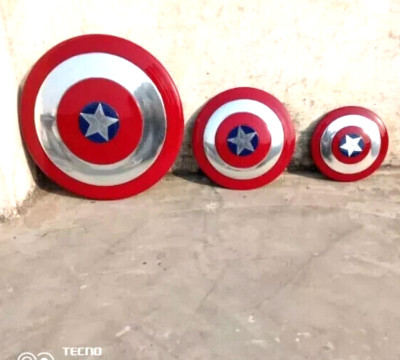 Round Shield Captain America Shield Metal Prop Replica US Agent Shield ...