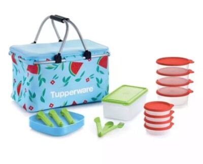 Tupperware New Host Exclusive Collection Summer Picnic Basket Set ...