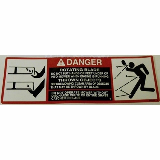 John Deere M89504 Mower Deck Warning Label for sale online | eBay