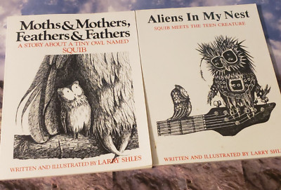 SQUIB - LARRY SHLES - LOT OF 2 PAPERBACK BOOKS - TINY OWL NAMES SQUIB ...