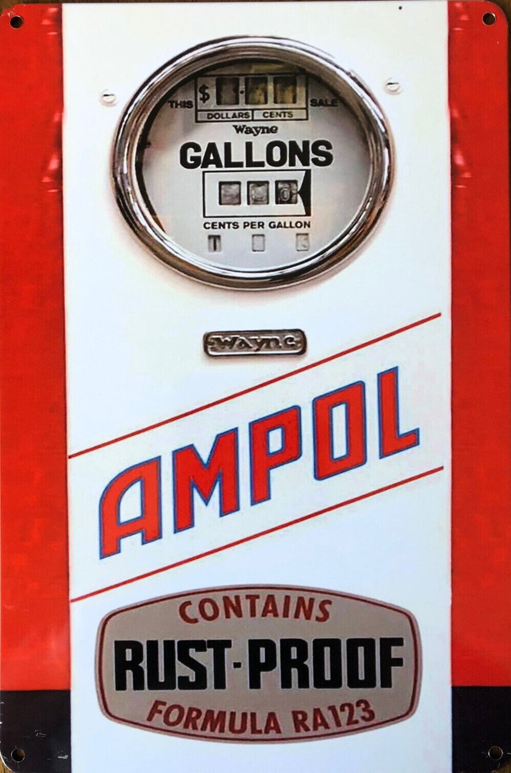 AMPOL Garage Rustic Look Vintage Tin Signs Man Cave Shed & Bar AU ...