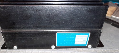 Henry Electronics 40 watt C40D02 RF UHF Amplifier Tuned 467.600 Mhz | eBay