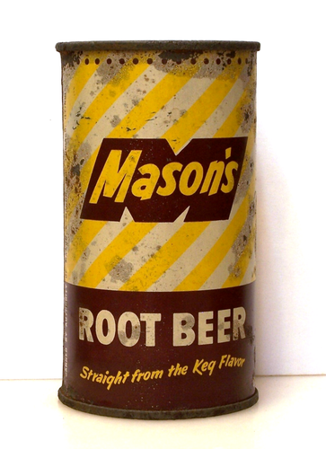 **MASON'S Root Beer pre-zip flat top soda can from Chicago, IL | eBay