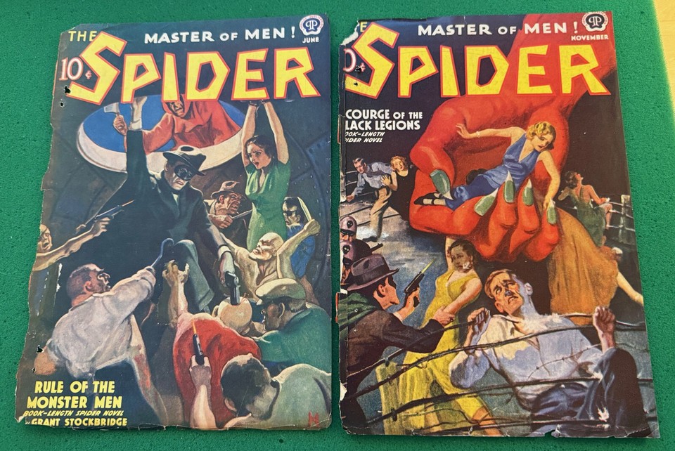 The Spider Pulp Magazine, Lot of 6, Covers Only - 1930's Originals | eBay