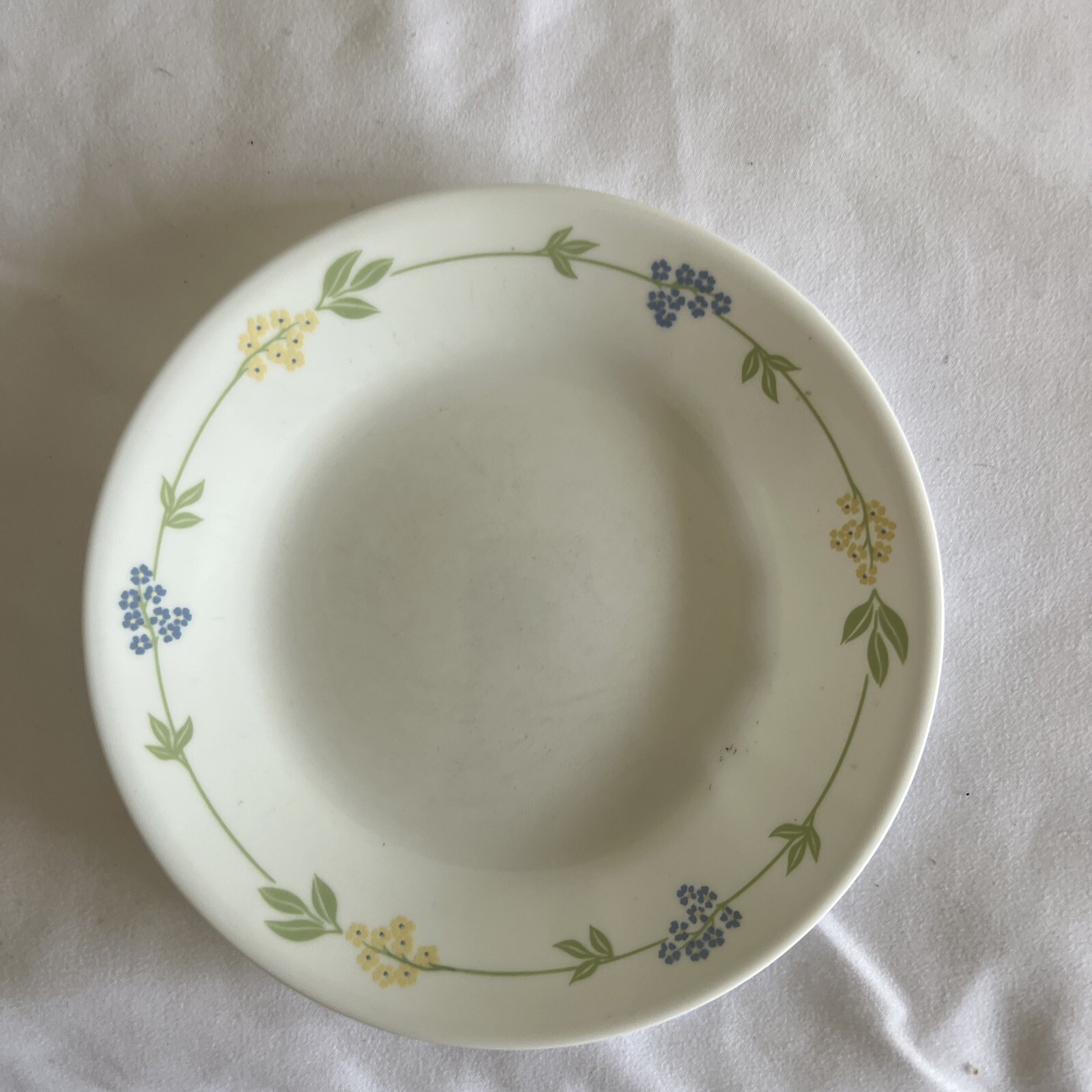 7 Lot Corelle Corning SECRET GARDEN Bread & Butter Plates YELLOW/BLUE ...