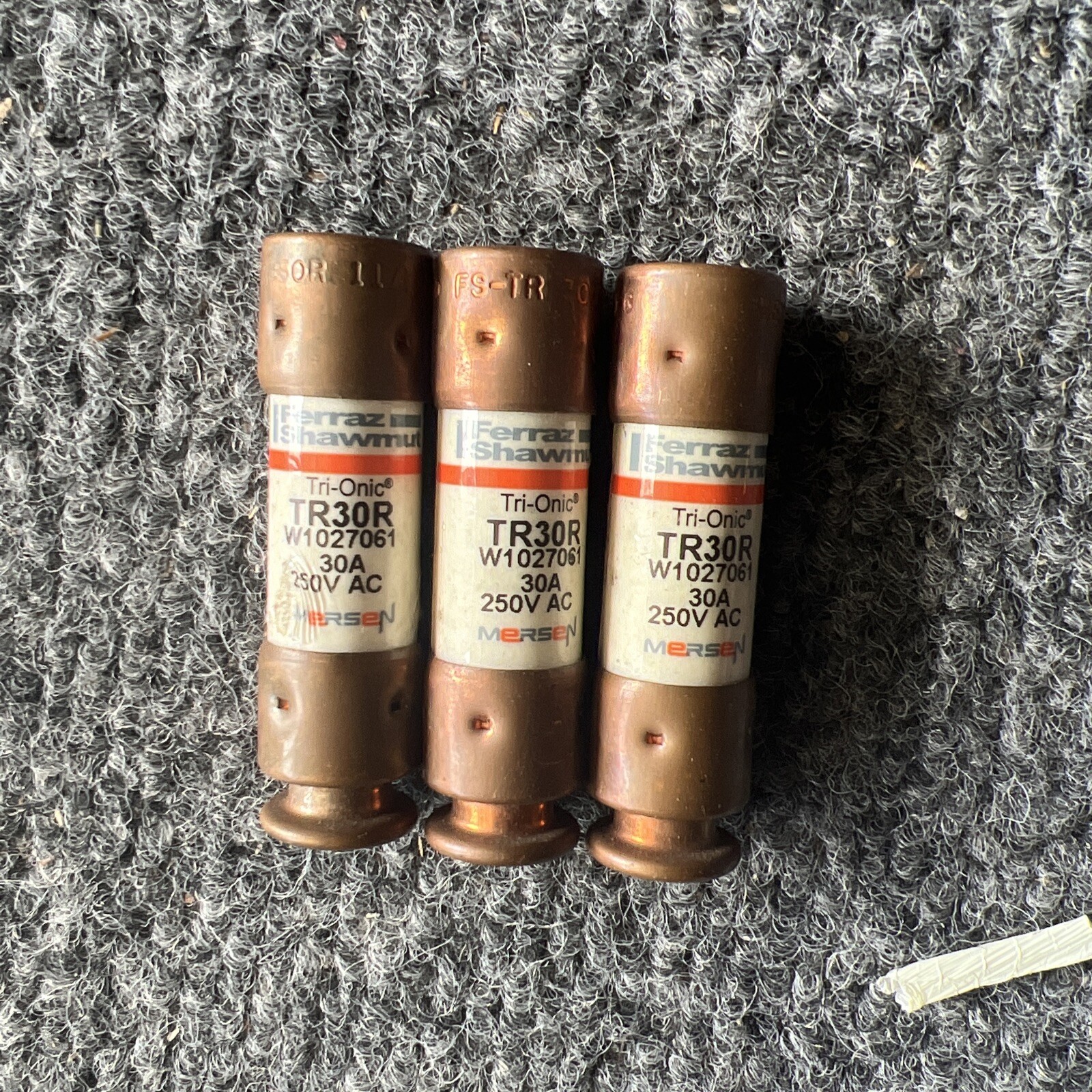Lot of 3 Mersen Ferraz Shawmut Tri-Onic TR30R 30 Amp Fuse | eBay
